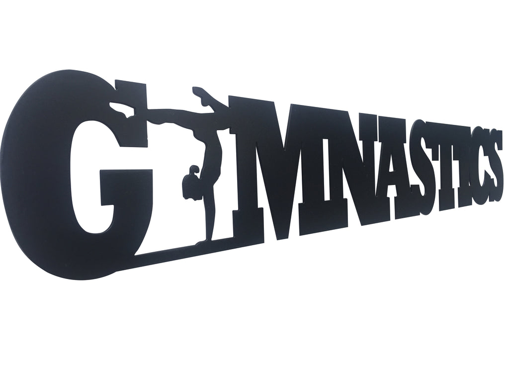 Gymnastics Word Metal Sign – All Metal Art Shop