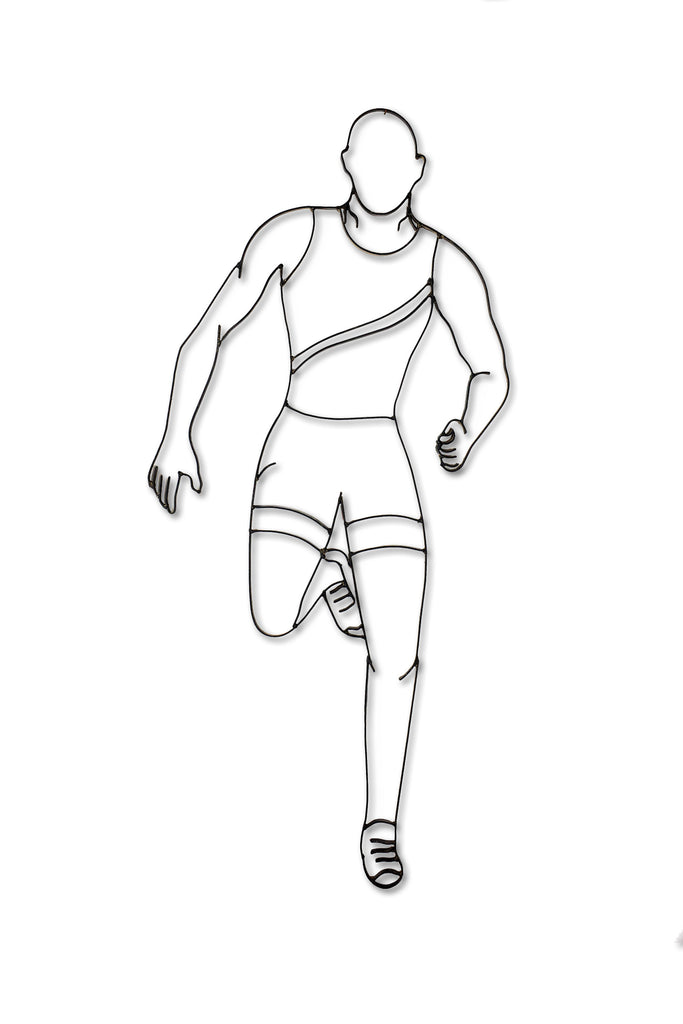 Metal Runner Wall Decor or Track and Field Runner Wall Art – All Metal ...