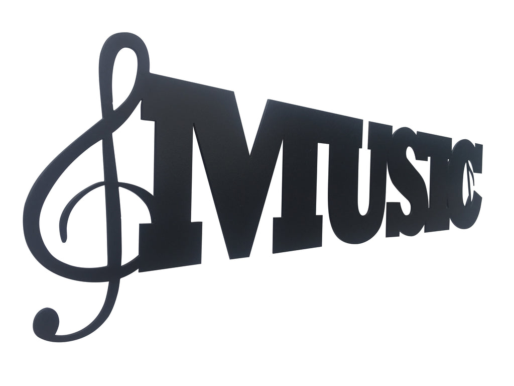 Music Word Metal Sign – All Metal Art Shop