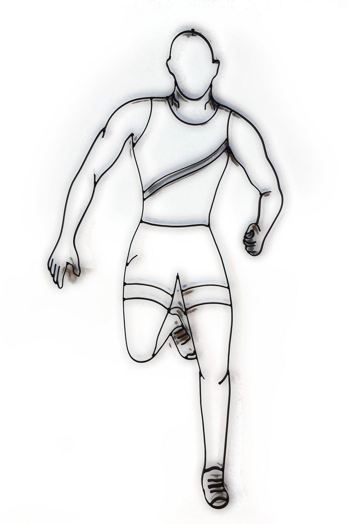 Metal Runner Wall Decor or Track and Field Runner Wall Art – All Metal ...