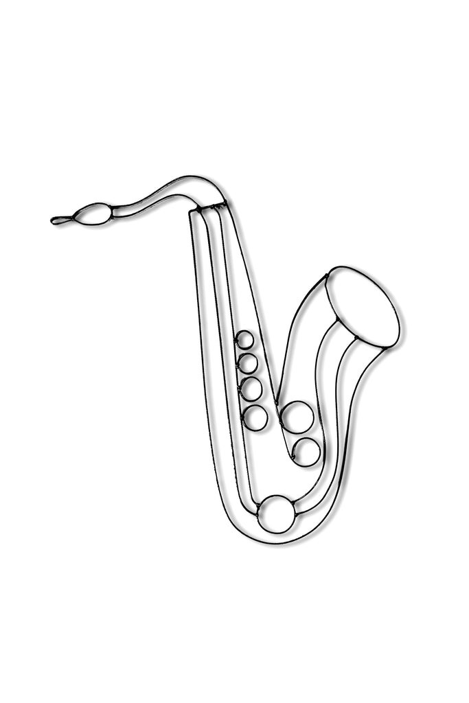 Metal Saxophone Wall Decor and Music Art Sculpture – All Metal Art Shop