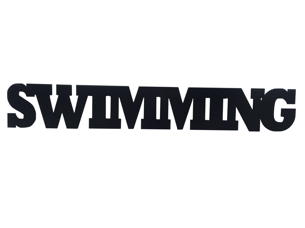 Swimming Word Metal Sign – All Metal Art Shop