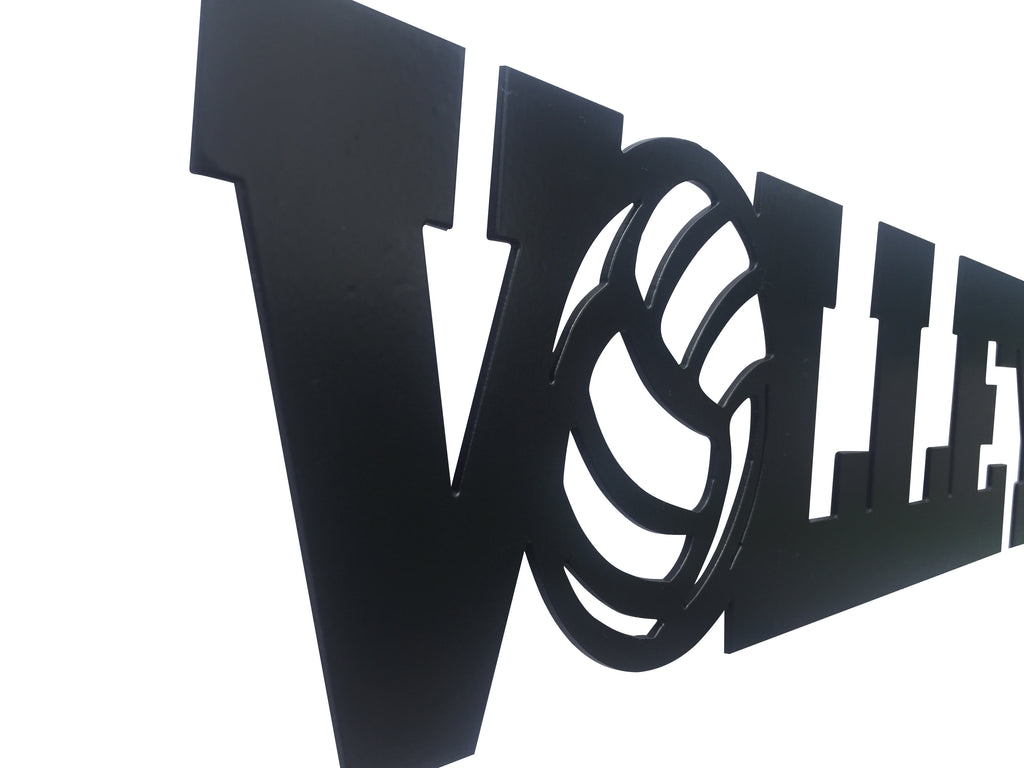 Volleyball Word Metal Sign – All Metal Art Shop