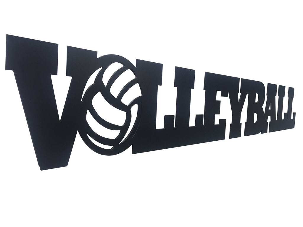 Volleyball Word Metal Sign – All Metal Art Shop